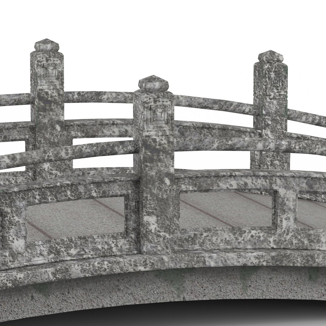 3d Stone Bridge Model