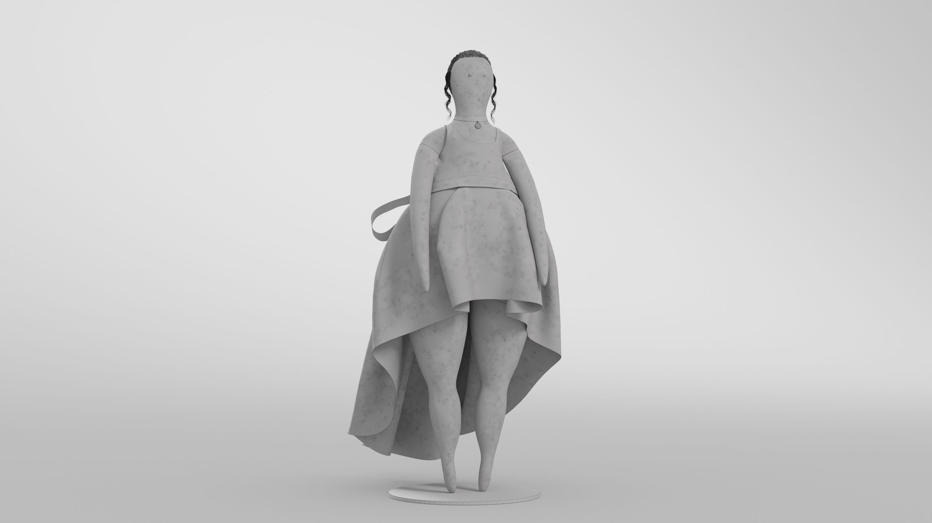 Fat Tilda Doll 3D model - TurboSquid 1825565