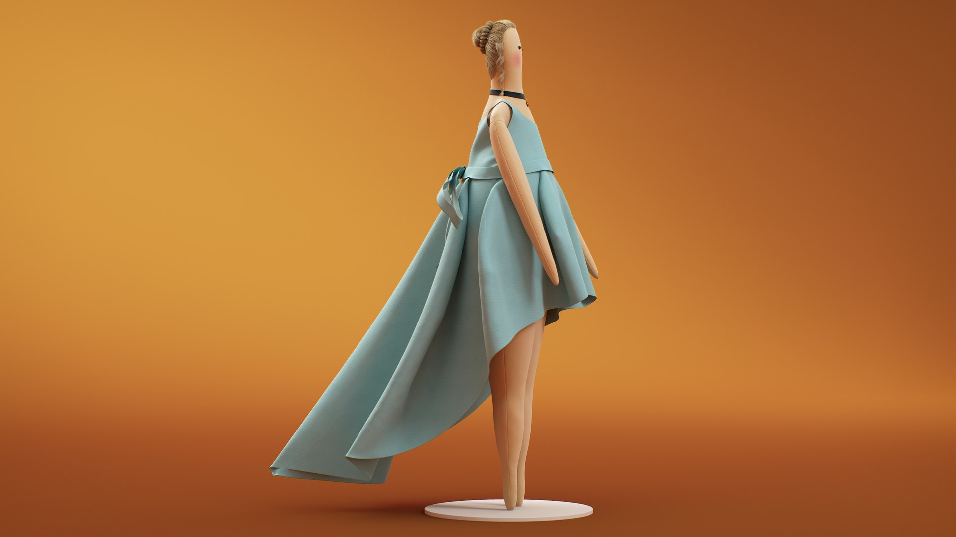 Fat Tilda Doll 3D model - TurboSquid 1825565