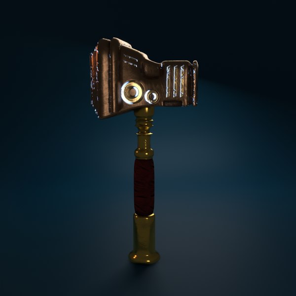 Runic medieval Hammer Weapon model - TurboSquid 1772076