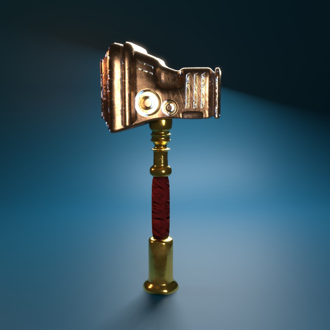 Runic Medieval Hammer Weapon Model - TurboSquid 1772076