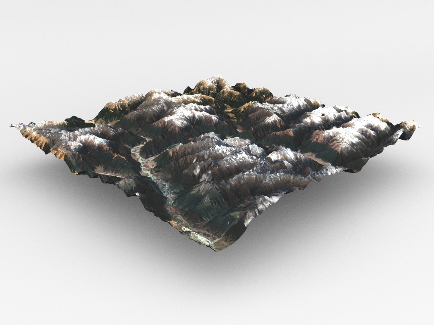 3D Himalayas Mountains Landscape - TurboSquid 1468741