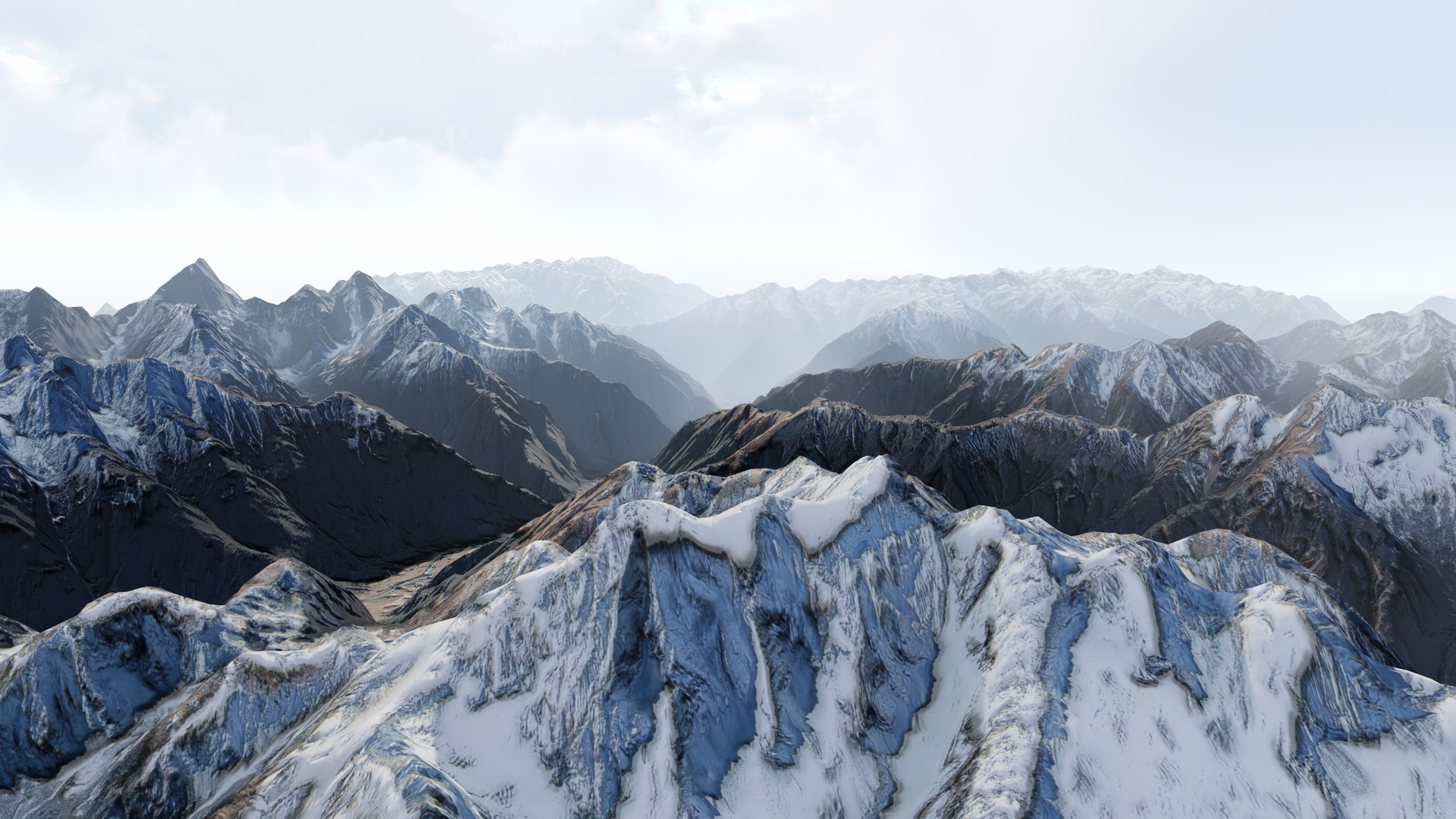 3D Himalayas Mountains Landscape - TurboSquid 1468741
