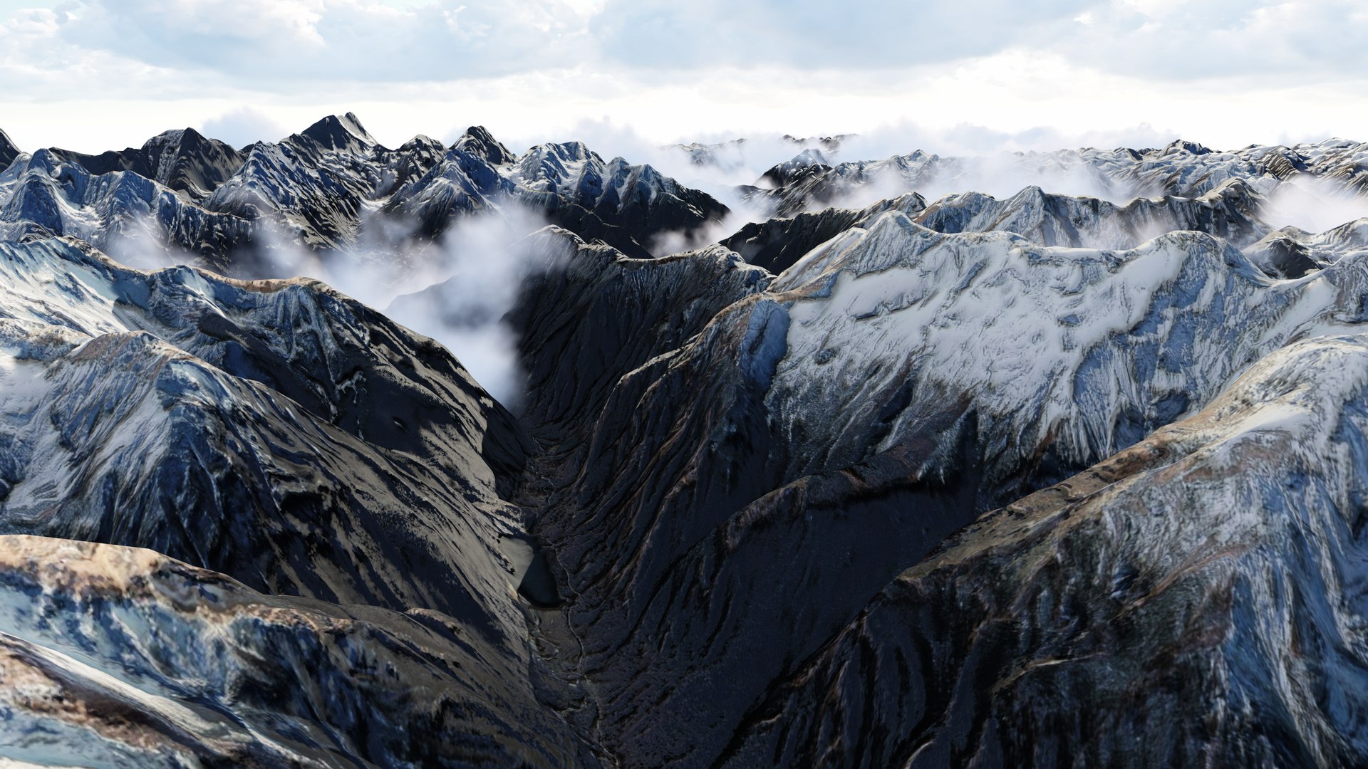 3D Himalayas Mountains Landscape - TurboSquid 1468741