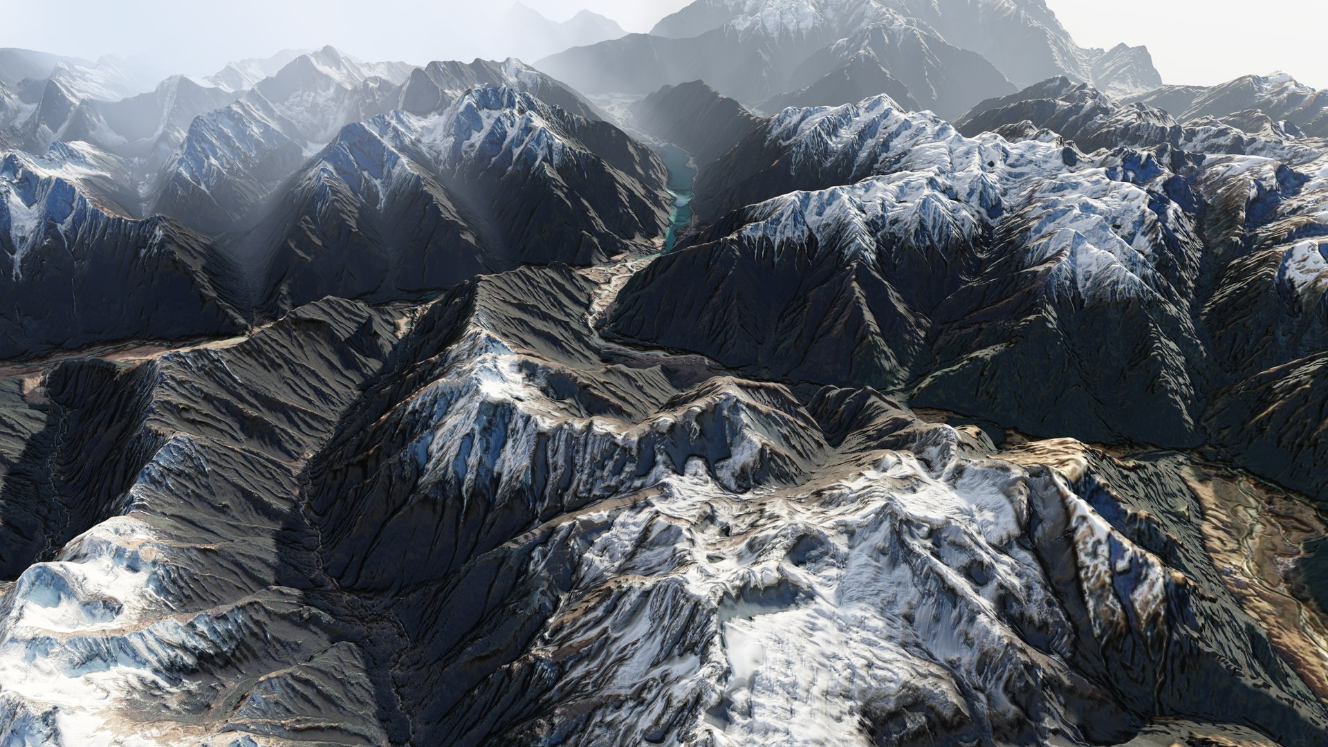3D Himalayas Mountains Landscape - TurboSquid 1468741