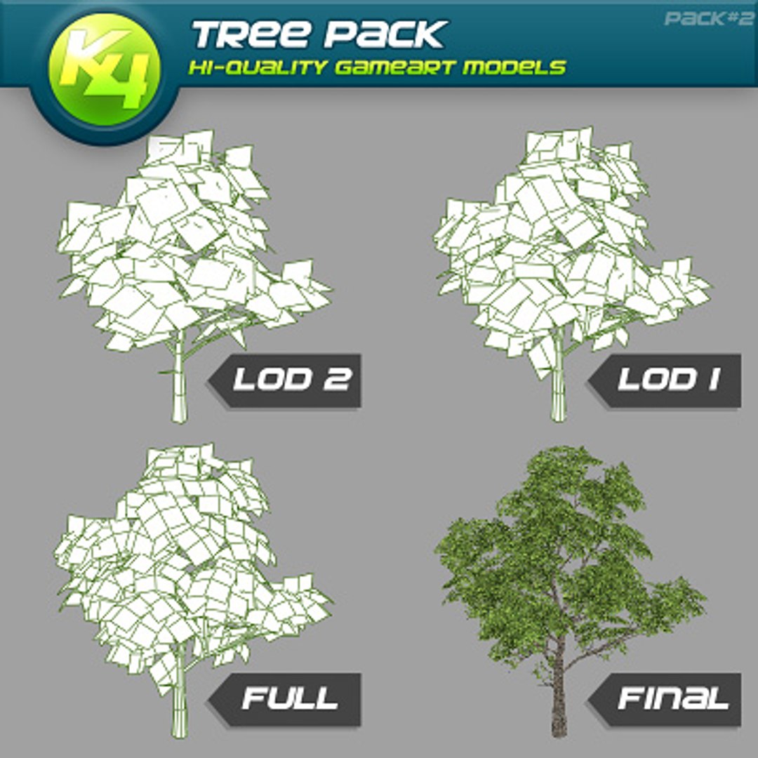 Free Obj Mode Tree Pack