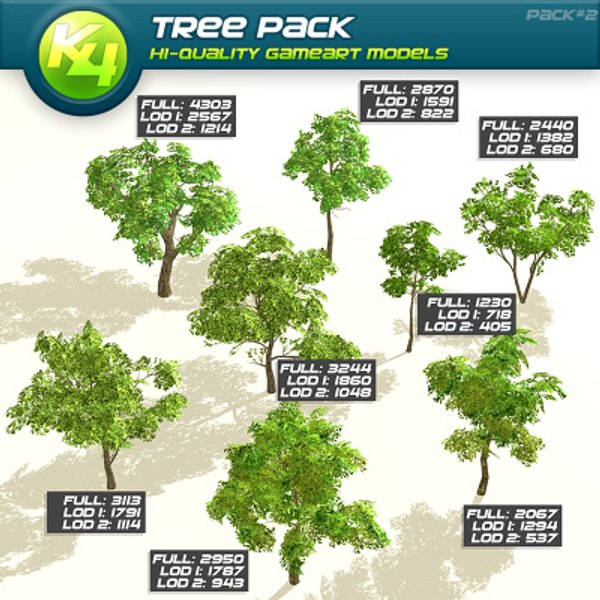 free obj mode tree pack
