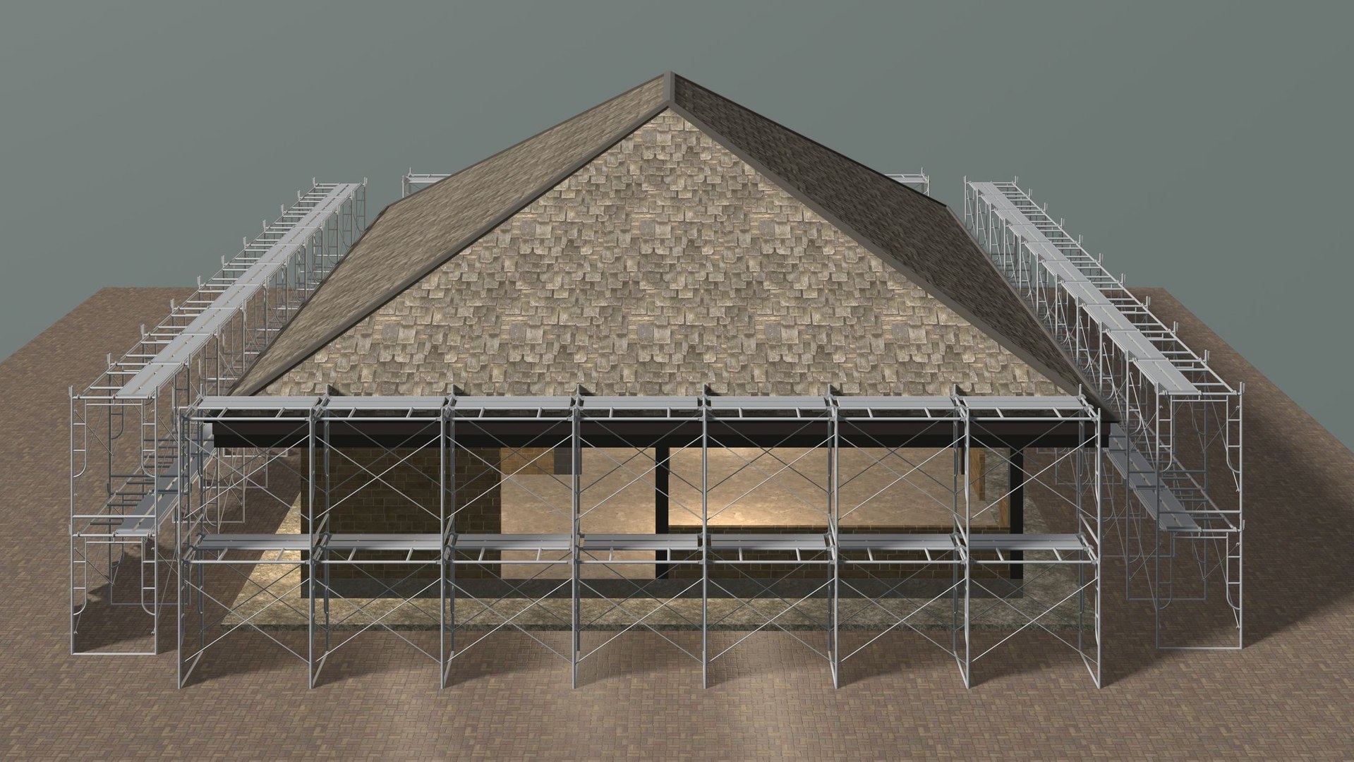 3D Building Under Construction 24i08 - TurboSquid 2257023