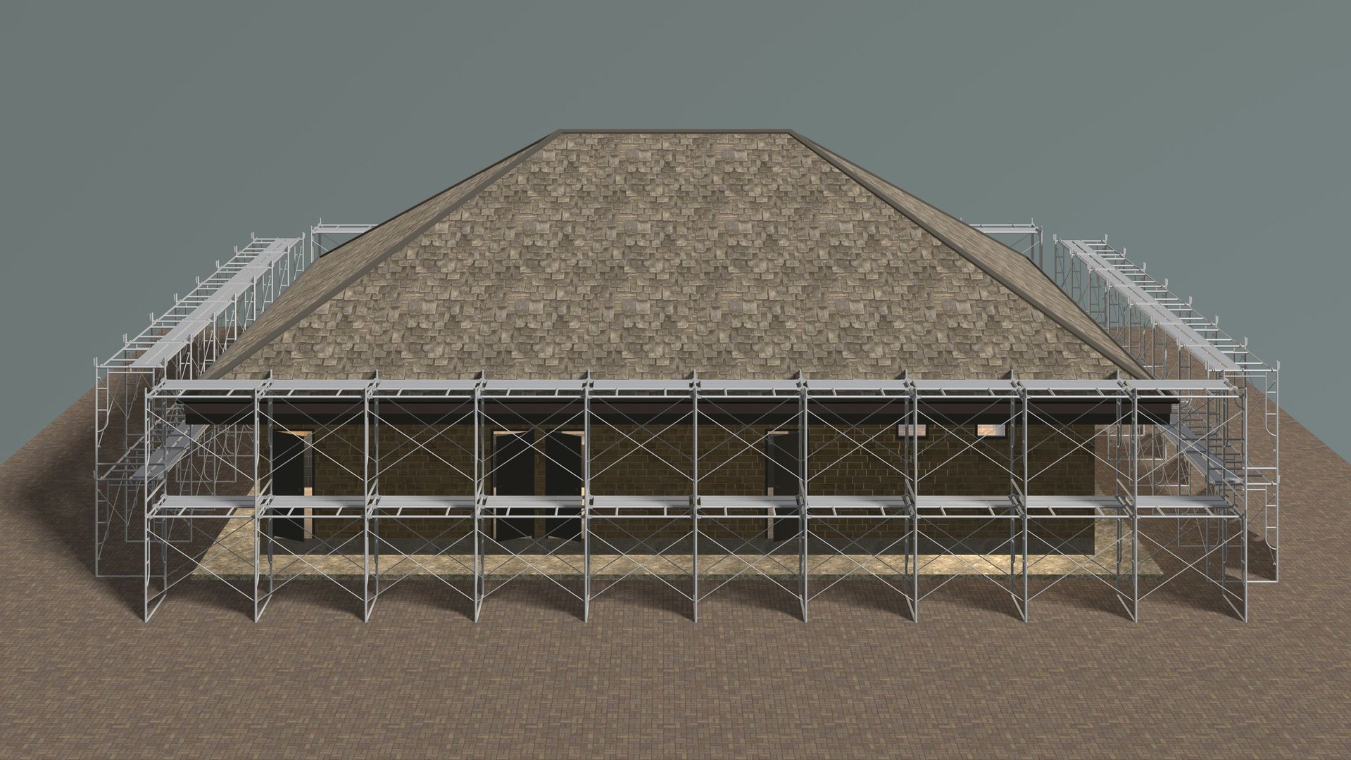 3D Building Under Construction 24i08 - TurboSquid 2257023