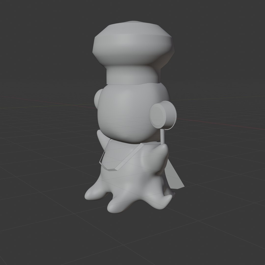 3D Chef Octo Cute Octopus Chef 3D Character Model Model - TurboSquid ...