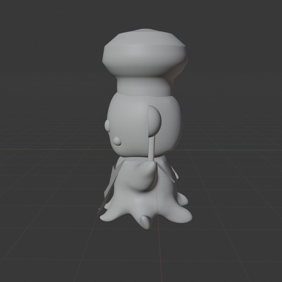 3D Chef Octo Cute Octopus Chef 3D Character Model Model - TurboSquid ...