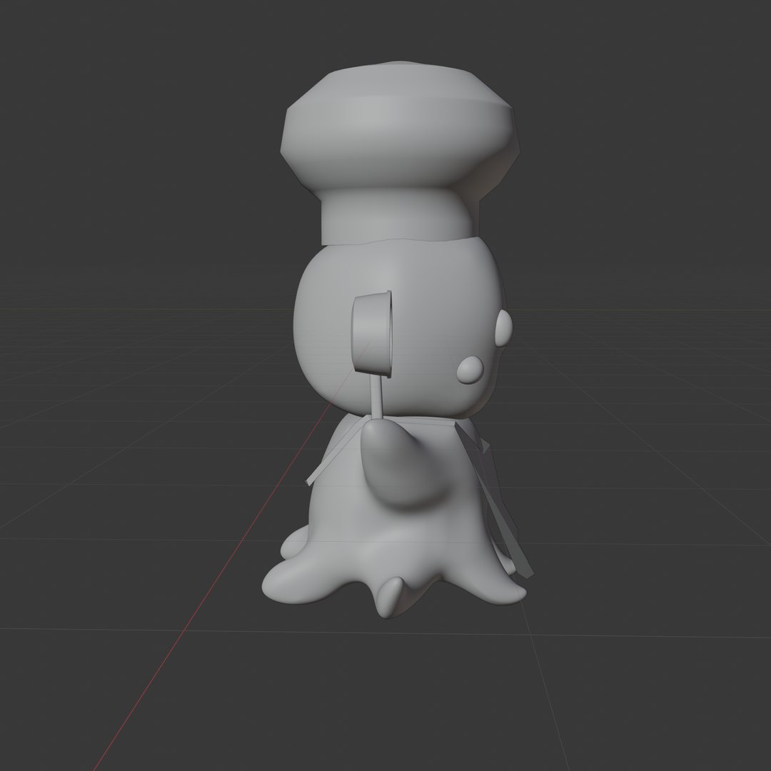 3D Chef Octo Cute Octopus Chef 3D Character Model Model - TurboSquid ...