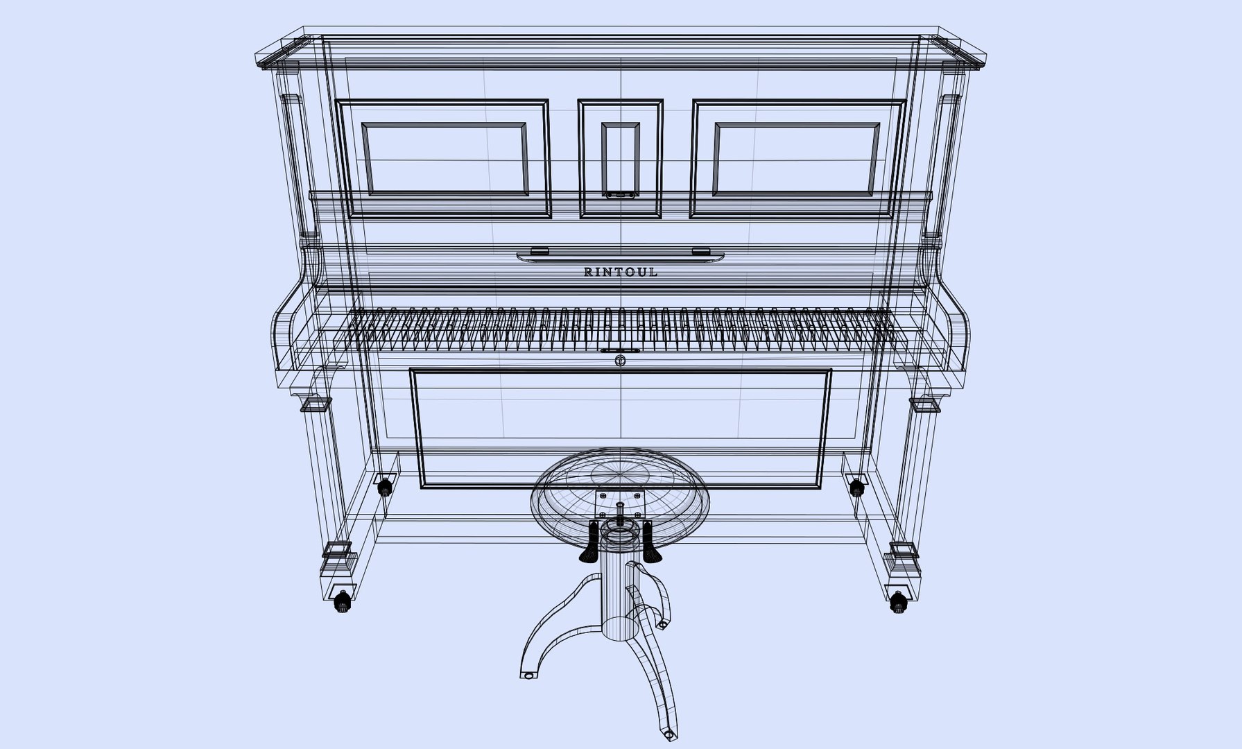 Upright Piano 3D Model - TurboSquid 1418314