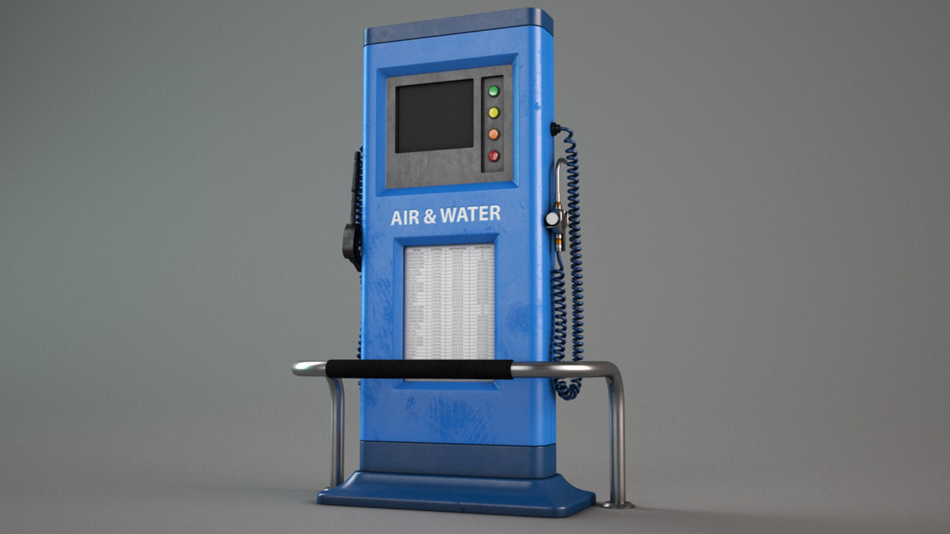 Air Water Station Kiosk 3D - TurboSquid 1355818