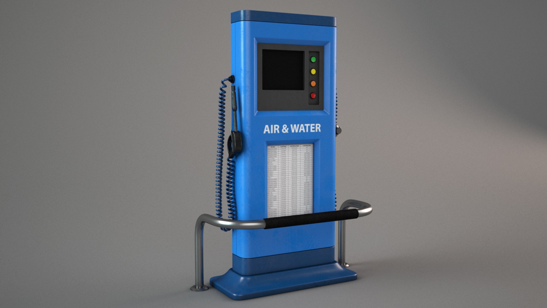 Air Water Station Kiosk 3D - TurboSquid 1355818