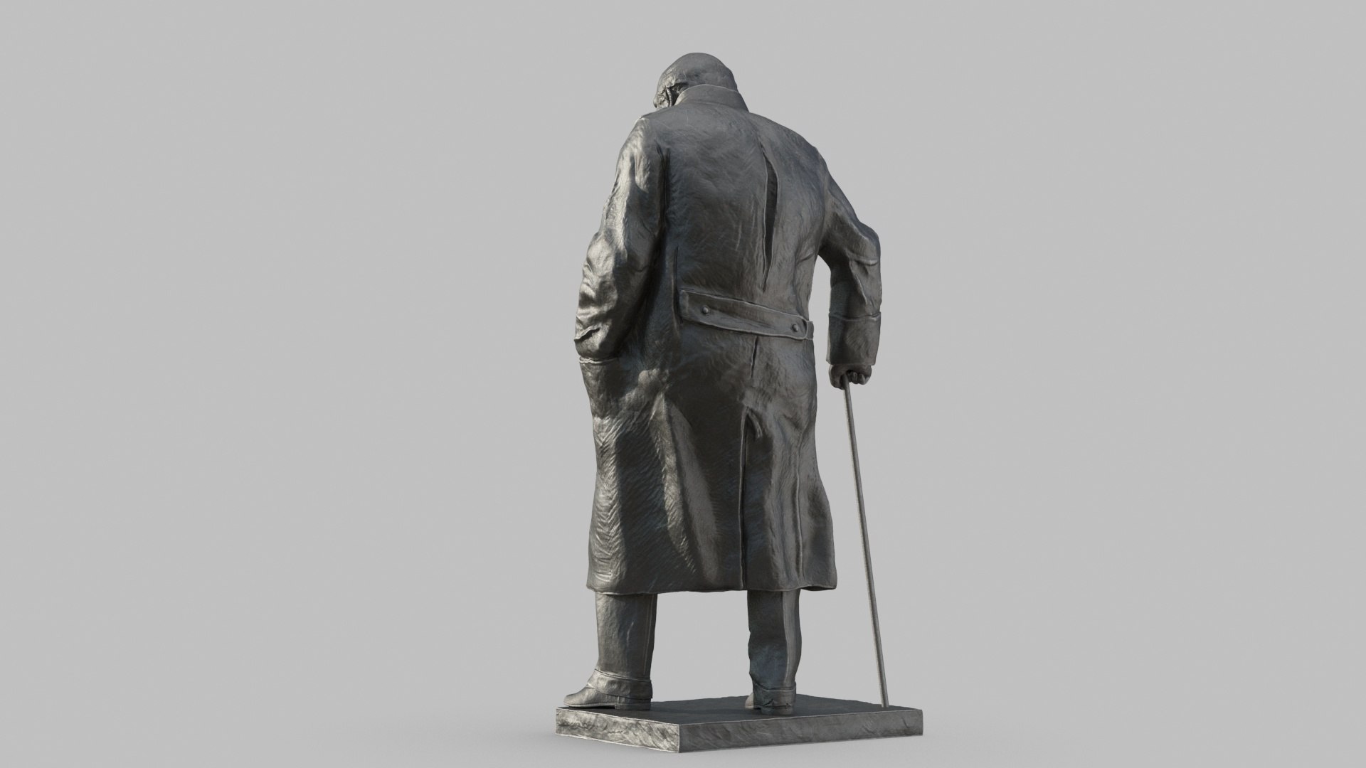 Winston Churchill Statue 3D Model - TurboSquid 1800112