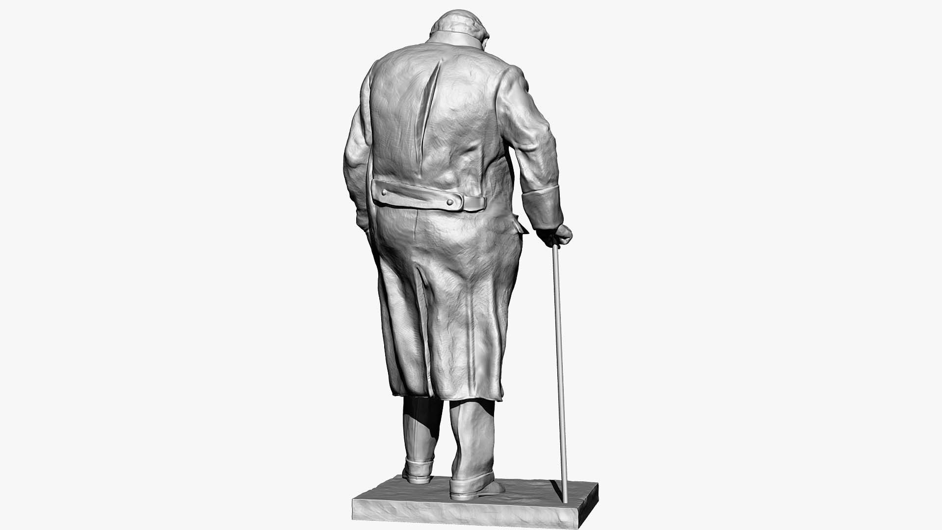 Winston Churchill Statue 3D Model - TurboSquid 1800112