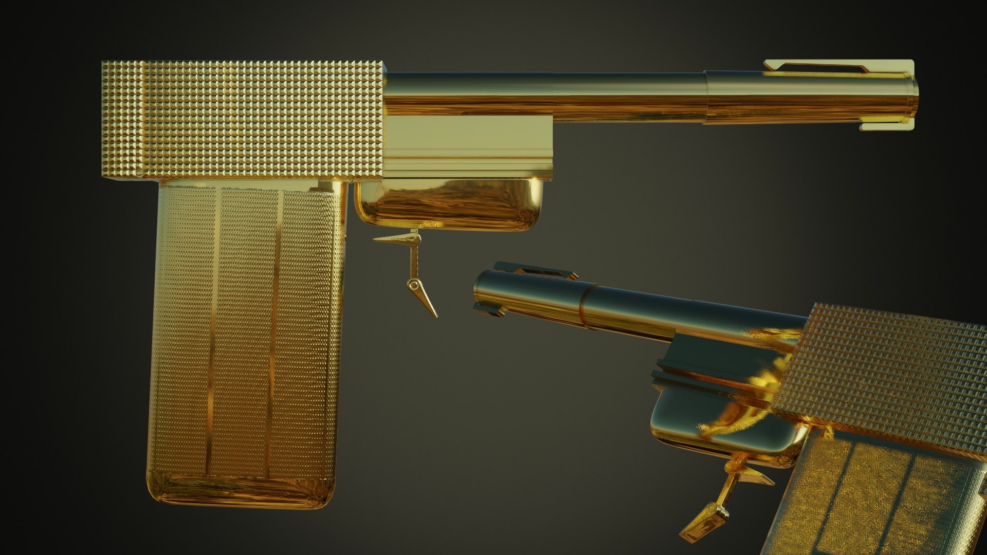 3D 007 Golden Gun - TurboSquid 1591875