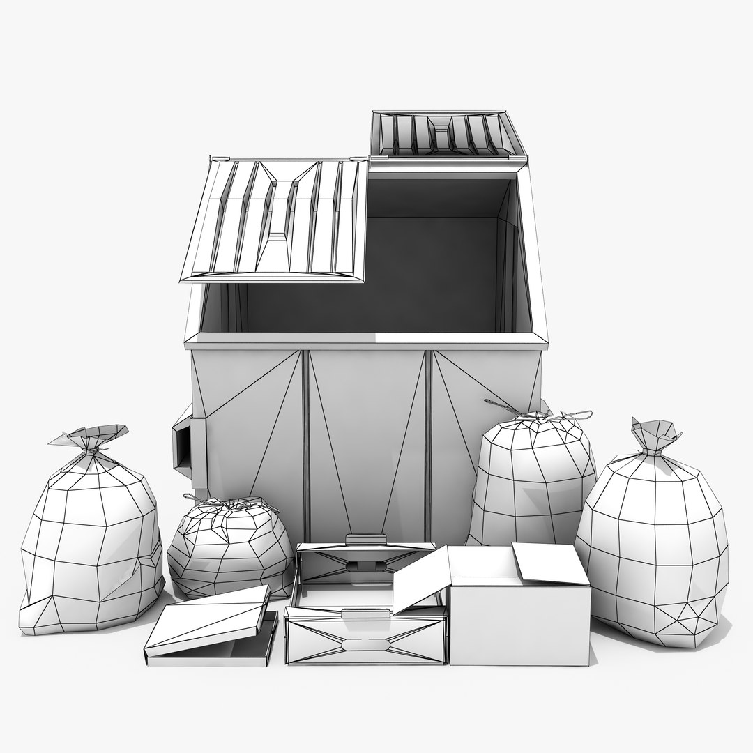 Garbage Bin Bags 3D Model - TurboSquid 1255640