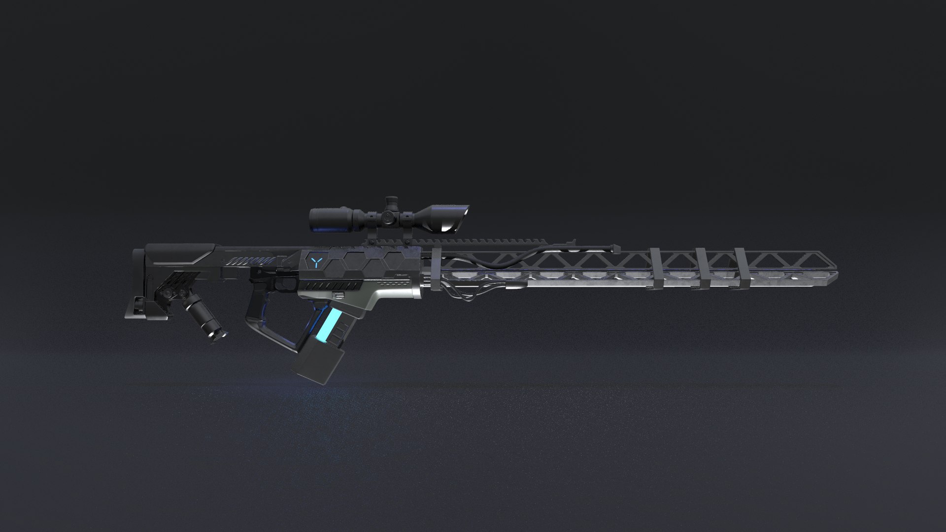 3D Gauss Rifle Gun Model - TurboSquid 1413736