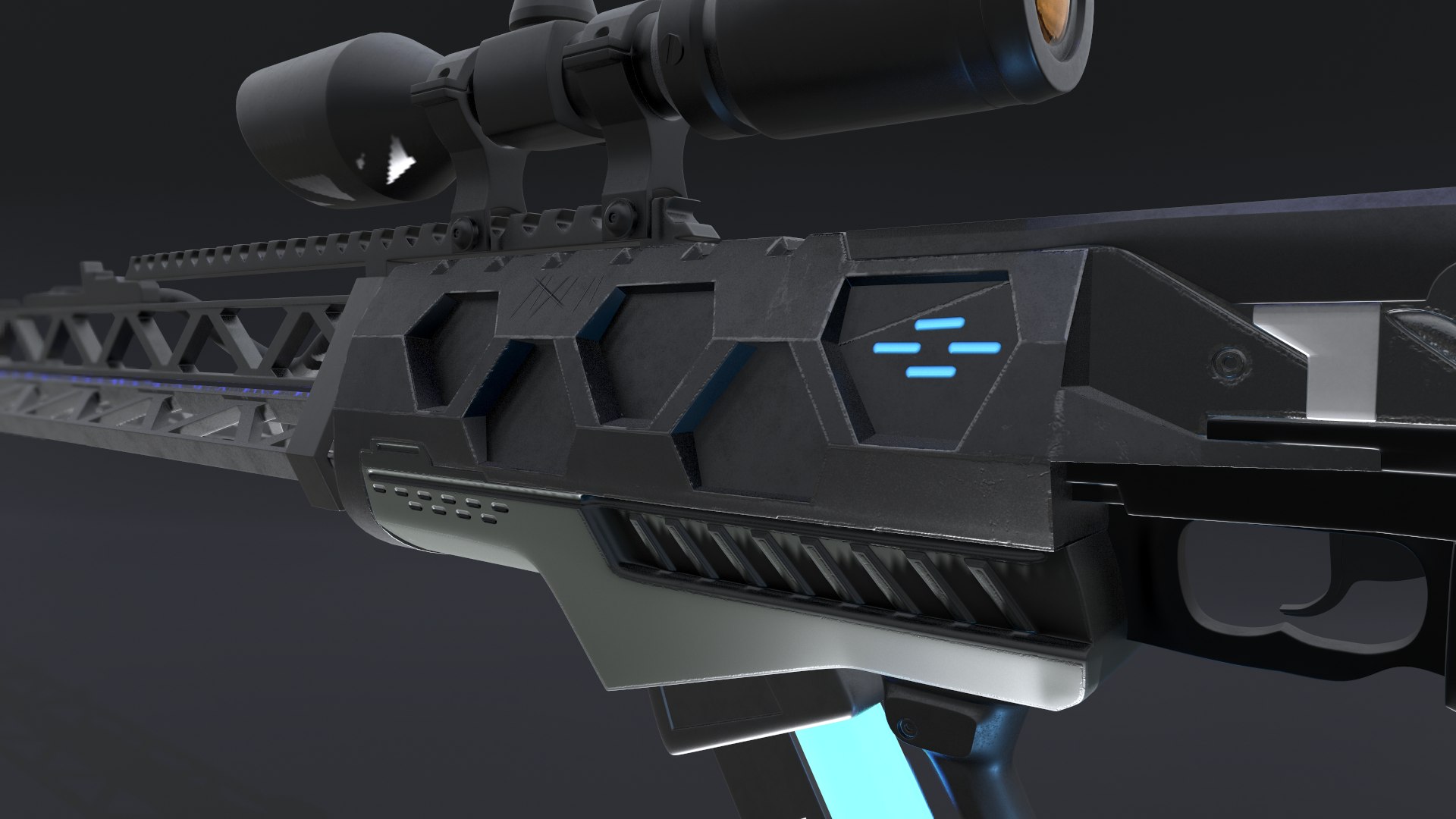 3D Gauss Rifle Gun Model - TurboSquid 1413736