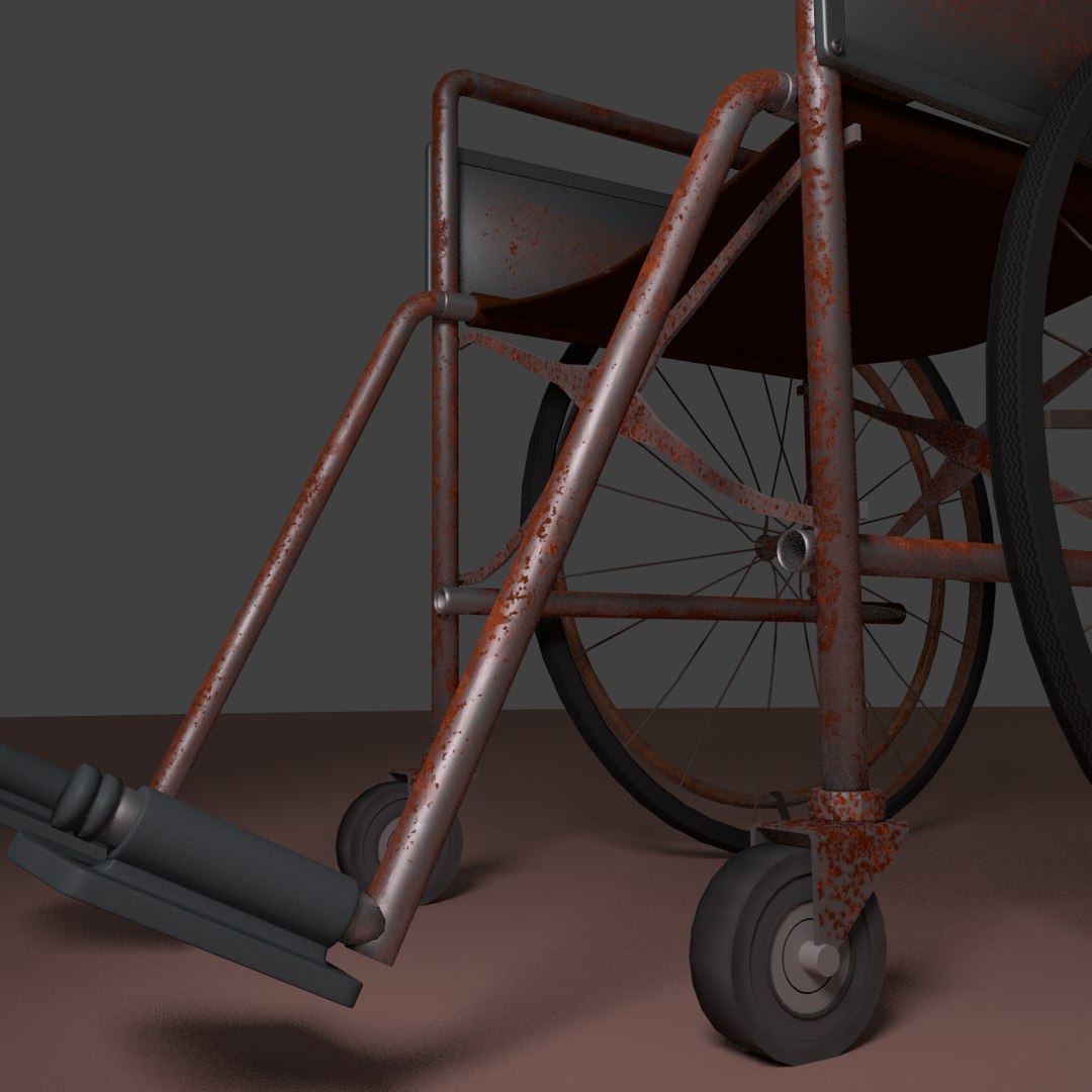 3D model wheelchair rust - TurboSquid 1223822