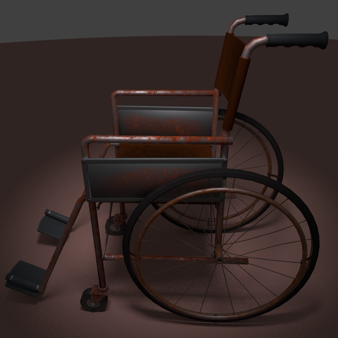 3D Model Wheelchair Rust - TurboSquid 1223822