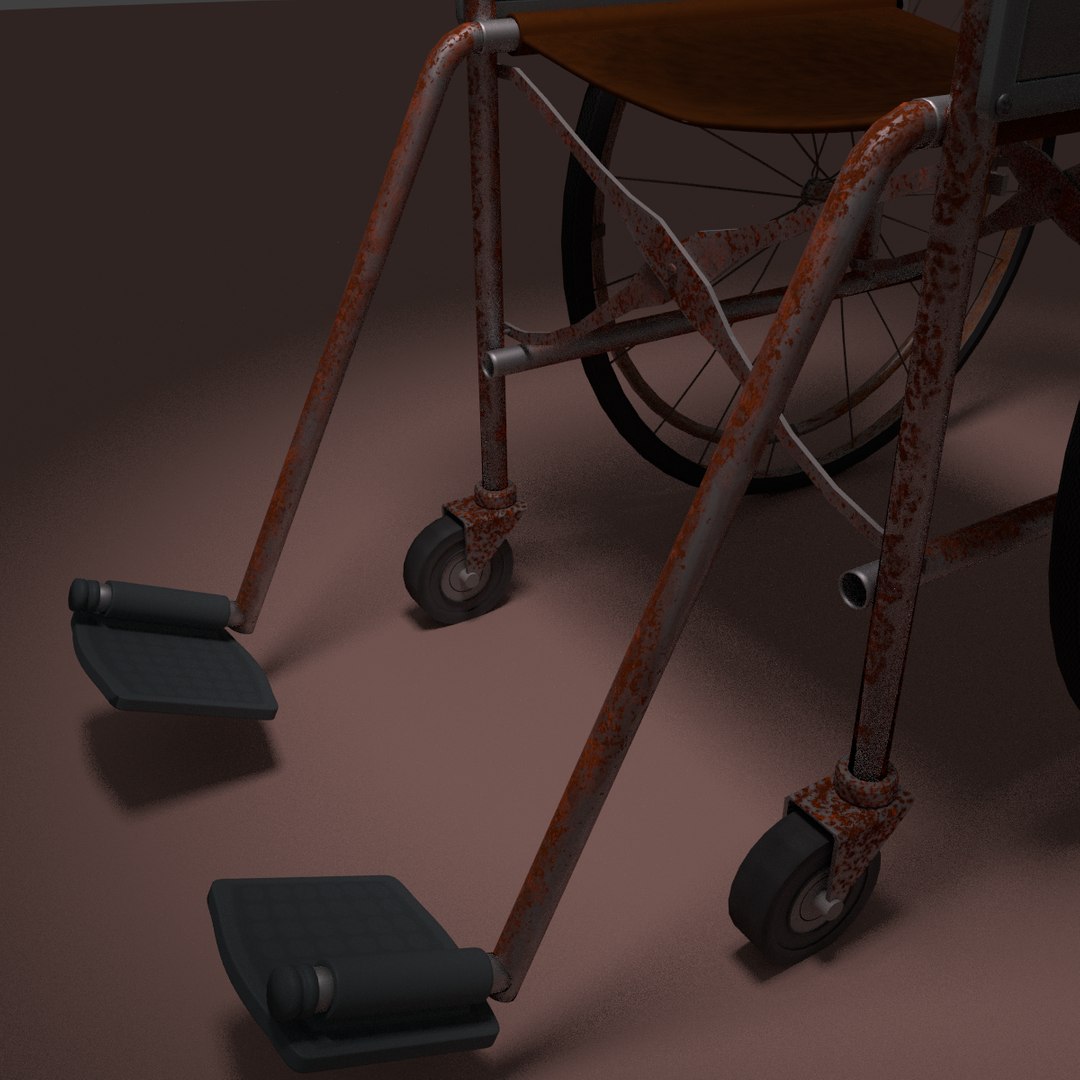 3D Model Wheelchair Rust - TurboSquid 1223822