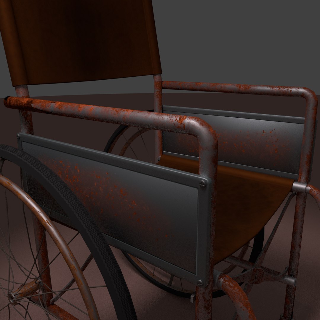 3D Model Wheelchair Rust - TurboSquid 1223822