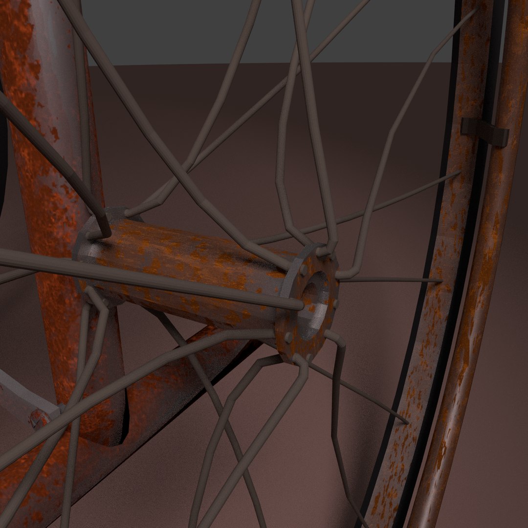 3D Model Wheelchair Rust - TurboSquid 1223822