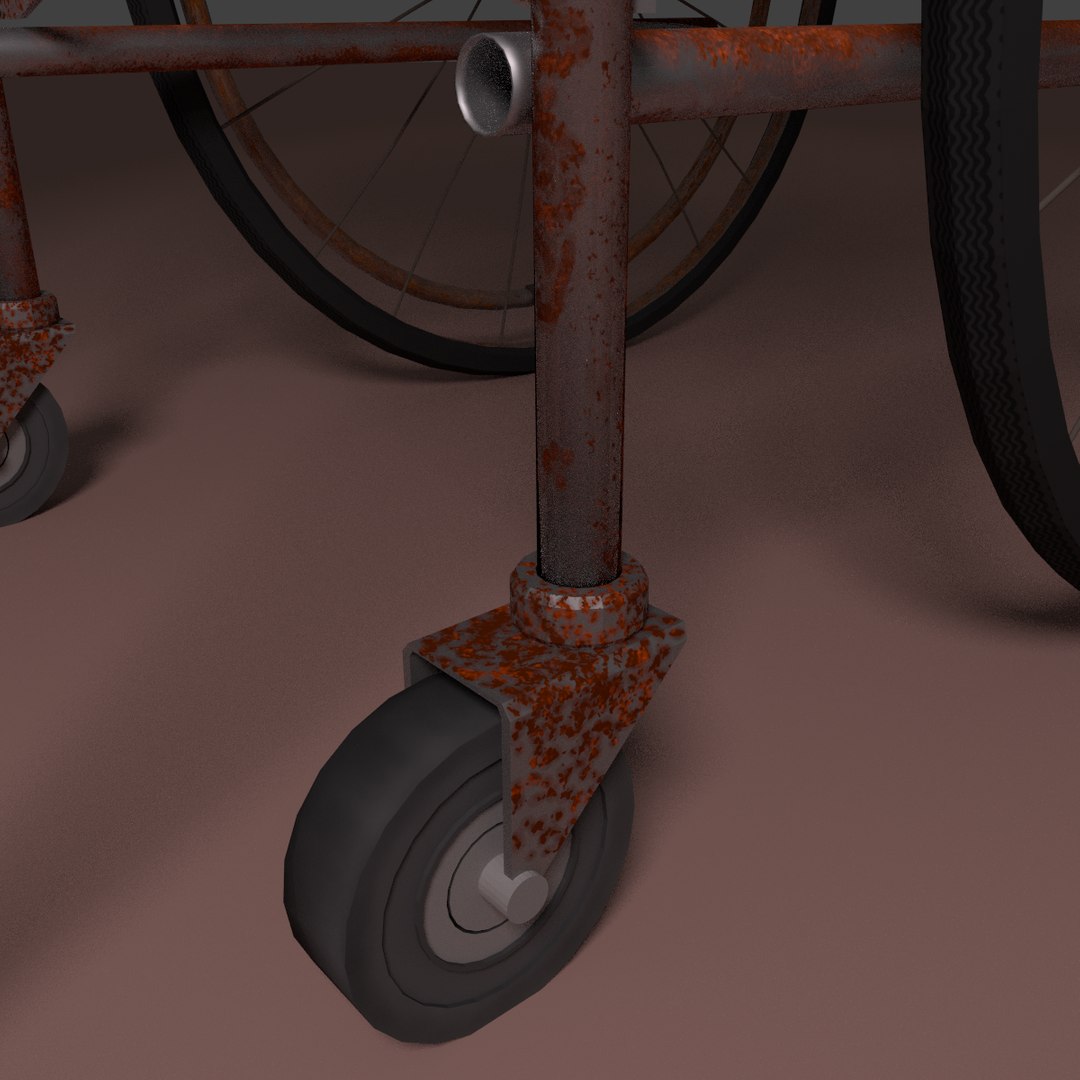 3D Model Wheelchair Rust - TurboSquid 1223822