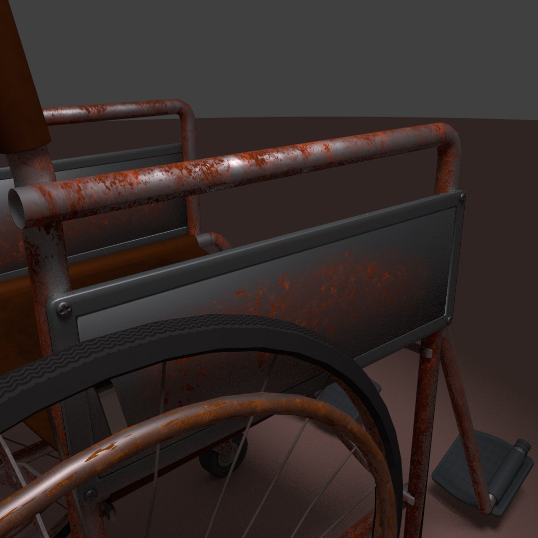 3D Model Wheelchair Rust - TurboSquid 1223822