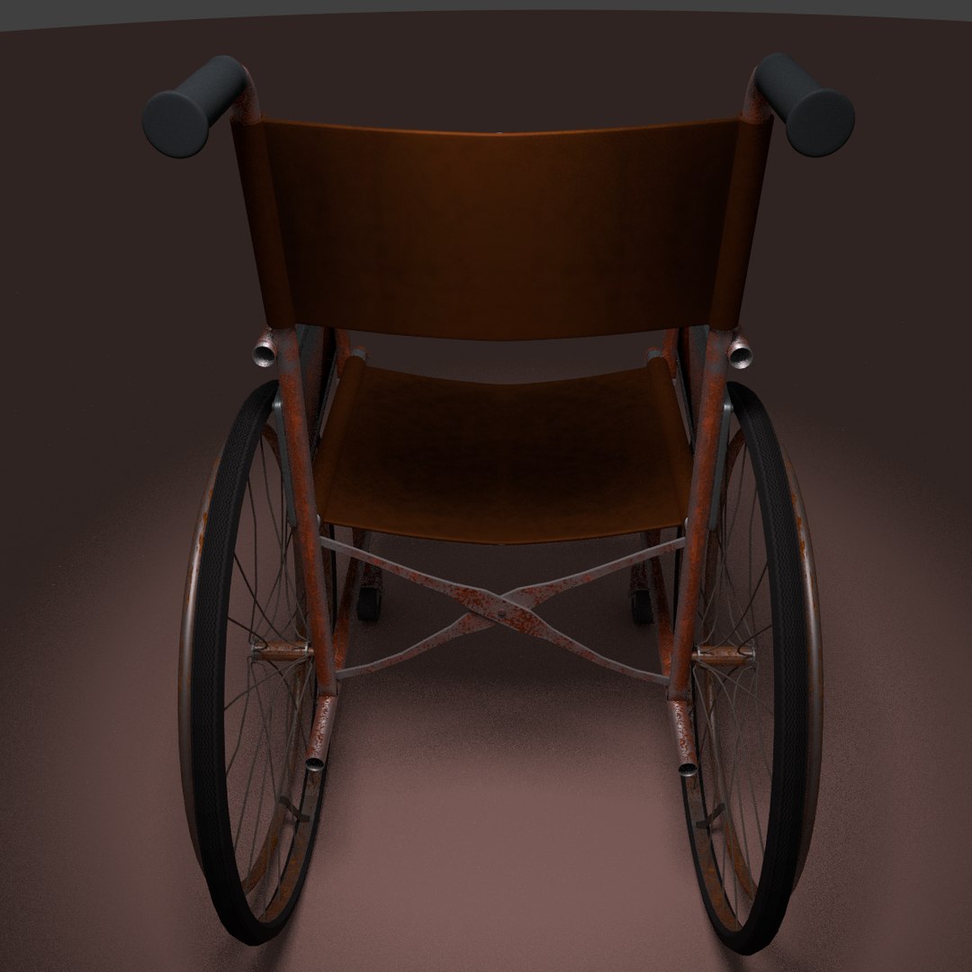 3D Model Wheelchair Rust - TurboSquid 1223822