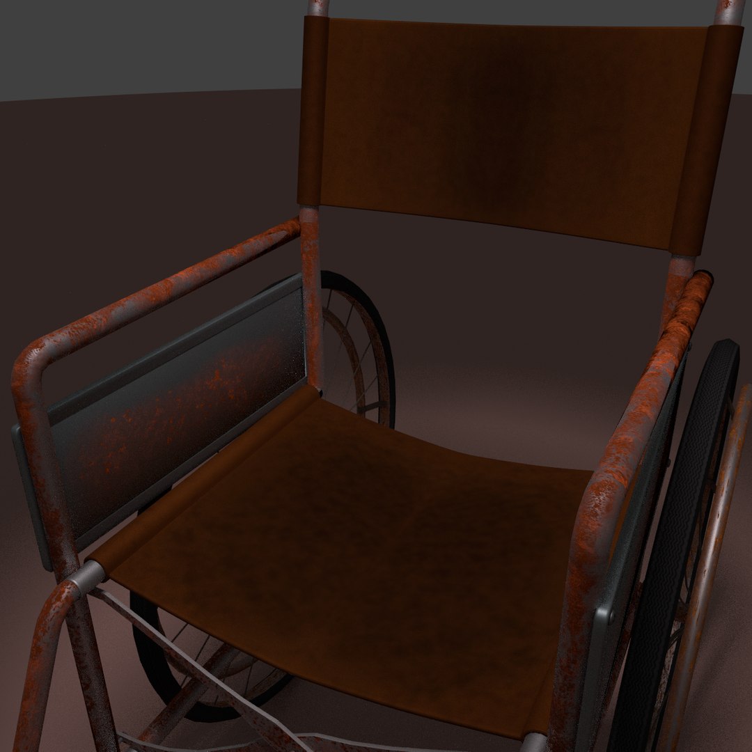 3D Model Wheelchair Rust - TurboSquid 1223822