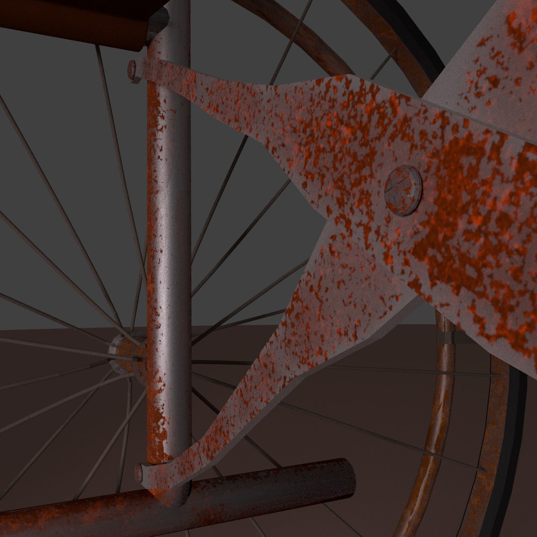 3D Model Wheelchair Rust - TurboSquid 1223822