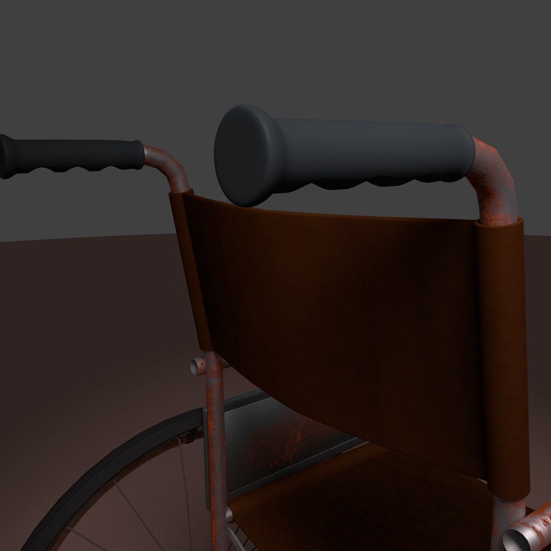 3D Model Wheelchair Rust - TurboSquid 1223822