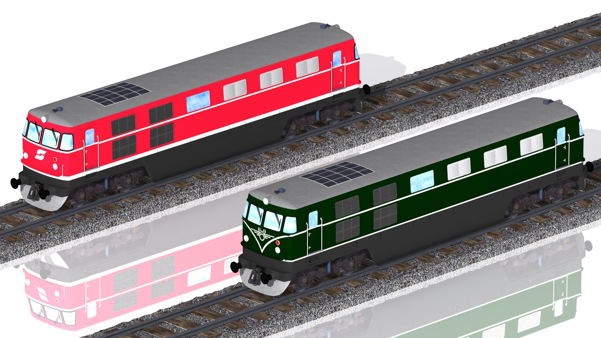 Oebb Class 2050 Diesel-electric Locomotive 3D Model - TurboSquid 2124759