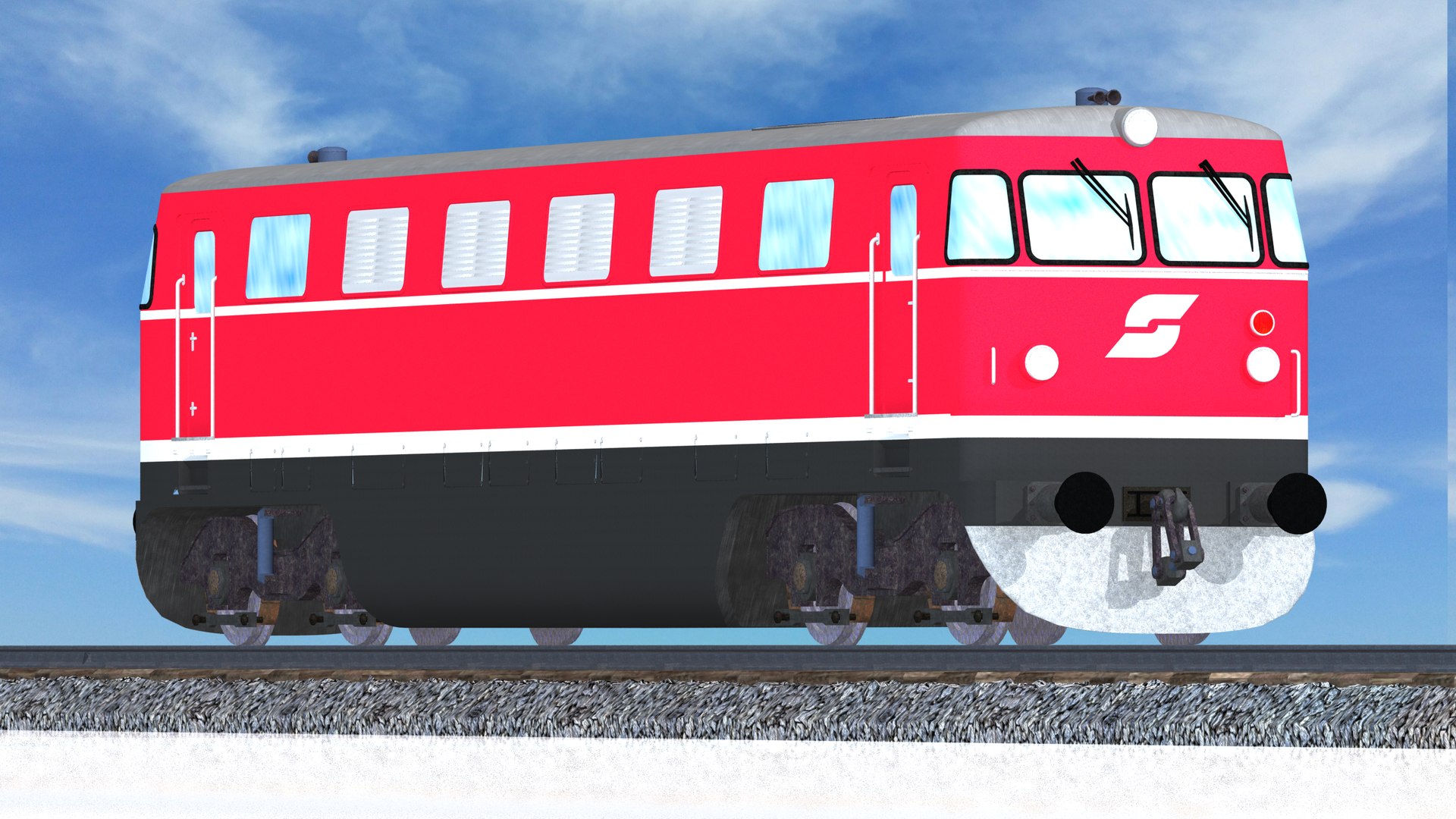 Oebb Class 2050 Diesel-electric Locomotive 3D Model - TurboSquid 2124759
