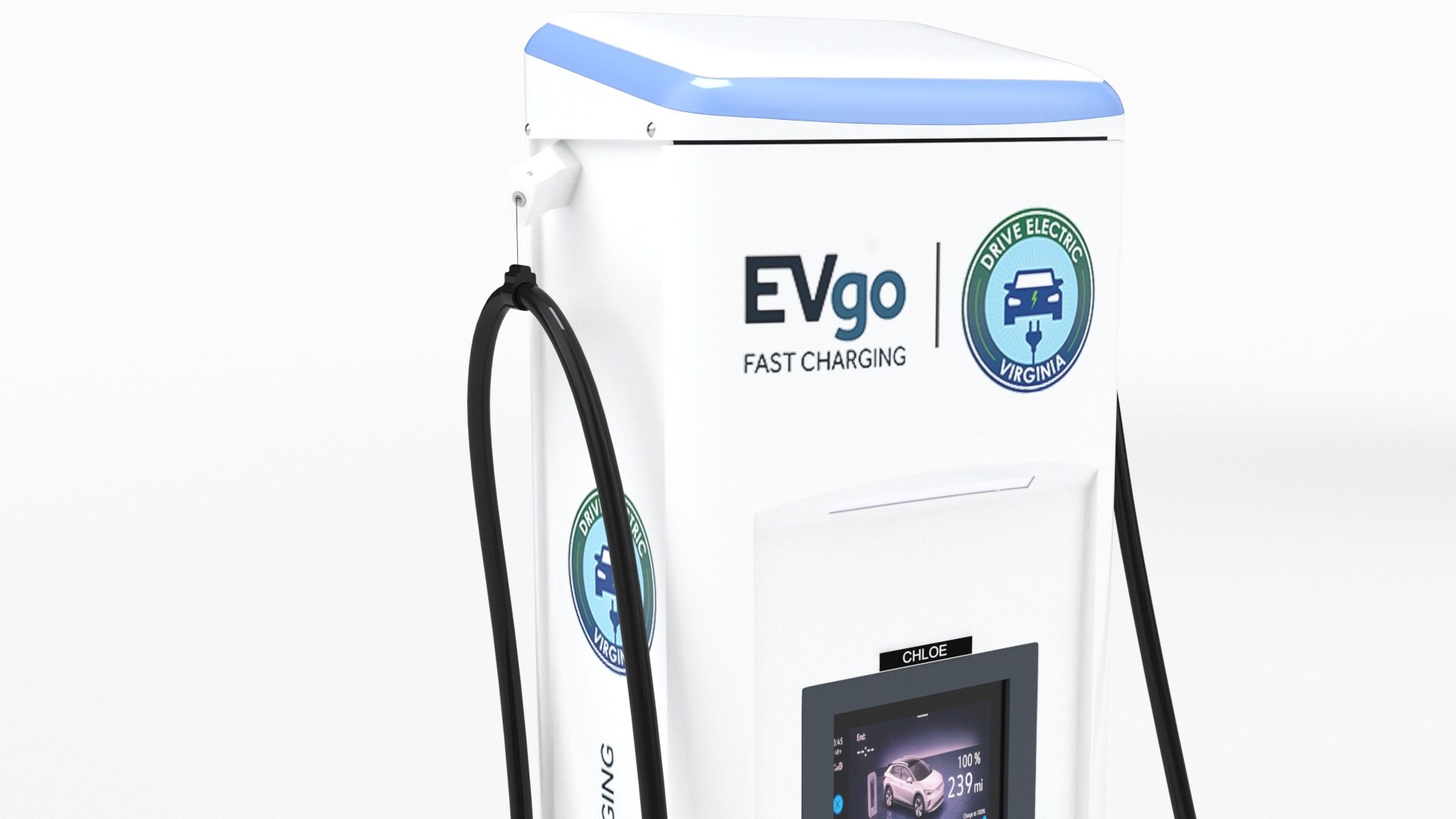 BTCPower 50 kW Slim Line DC Fast Charger EV station 3D model ...