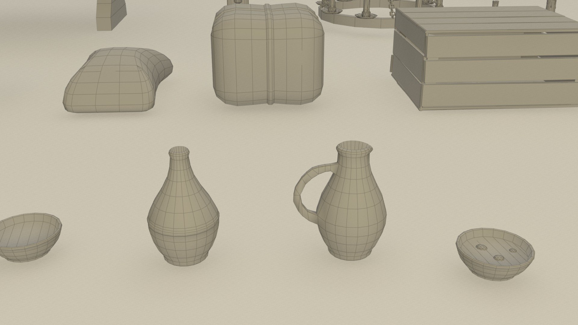 3D Model Tavern Inn Props Pack - 50 Plus Items Collection - TurboSquid ...