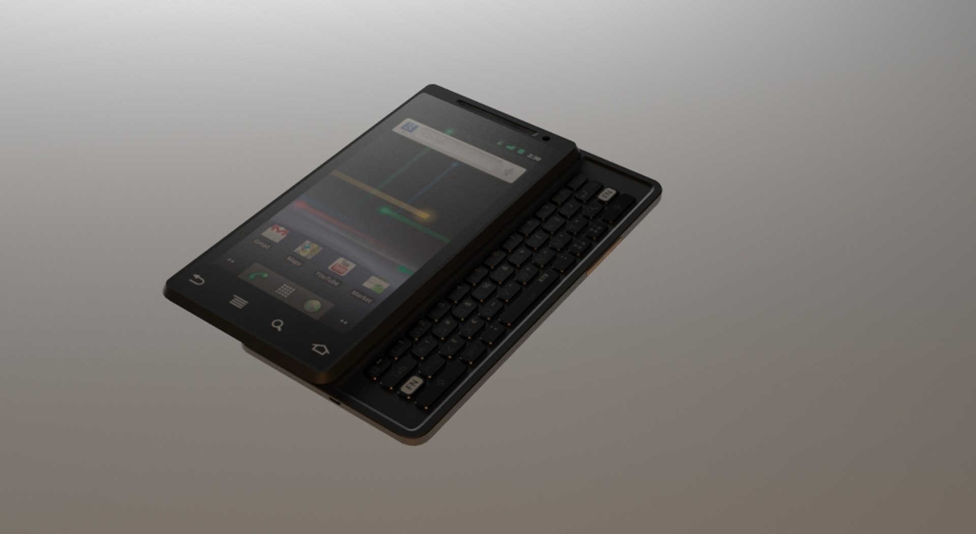 3d smartphone phone model