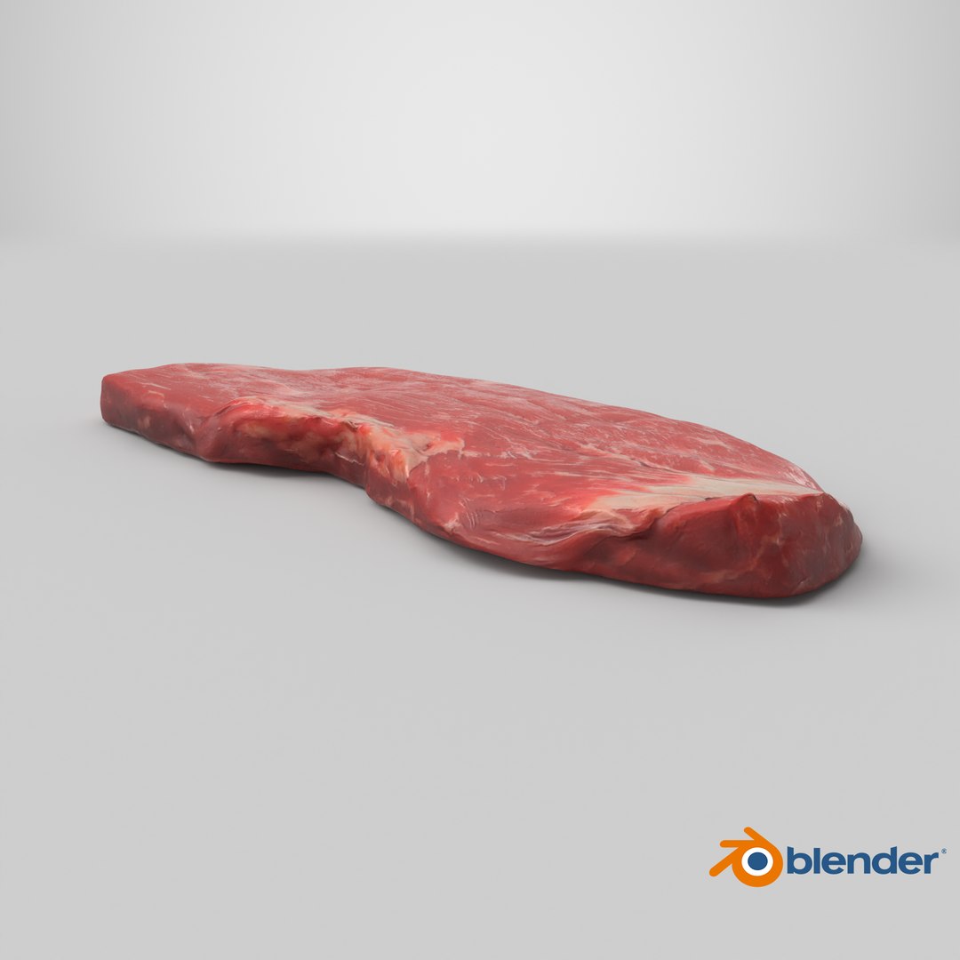 Raw Meat Steak 02 3D Model - TurboSquid 2392610