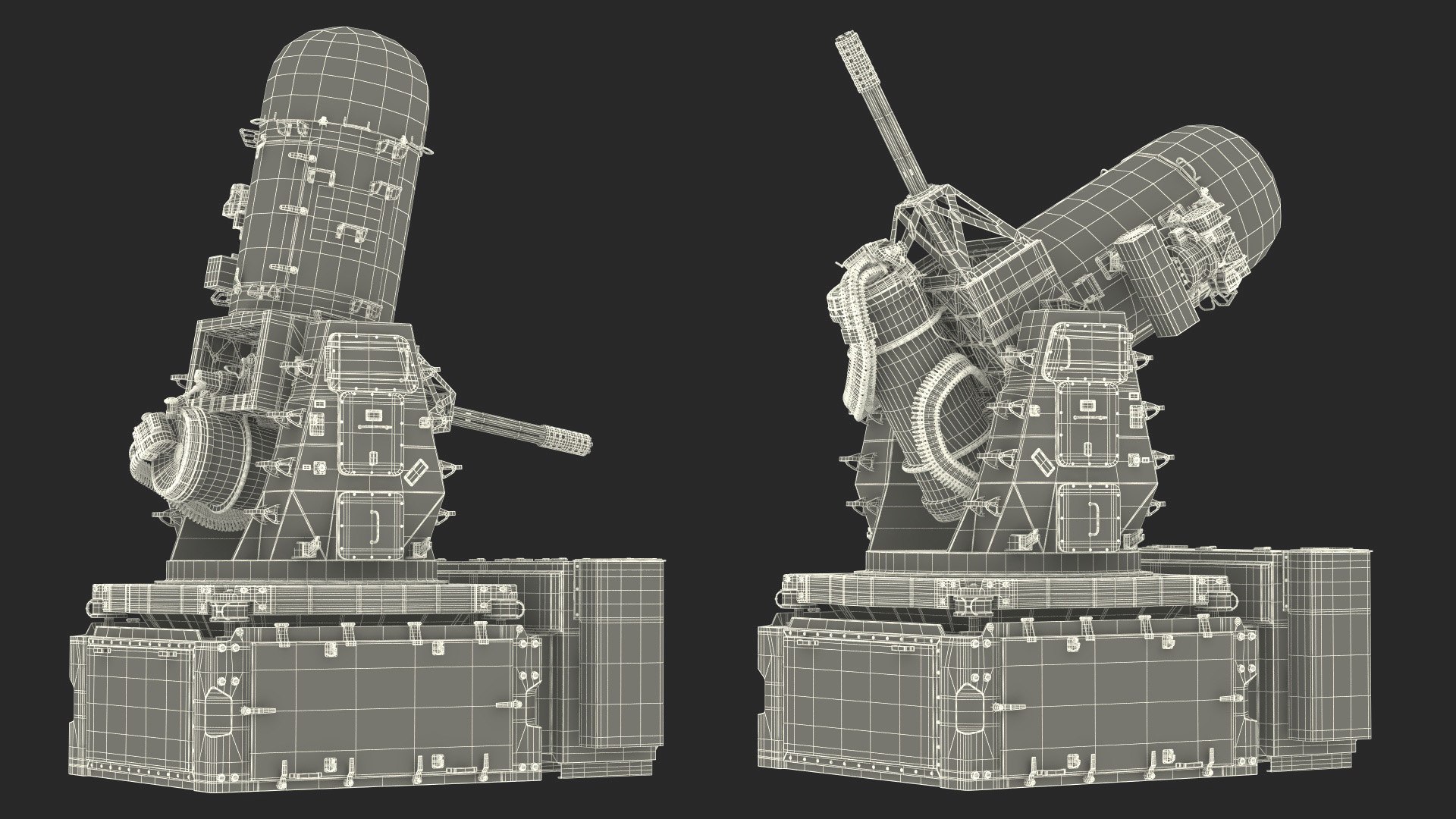 Mark 15 Phalanx Close-In Weapon System Marine Rigged 3D model ...