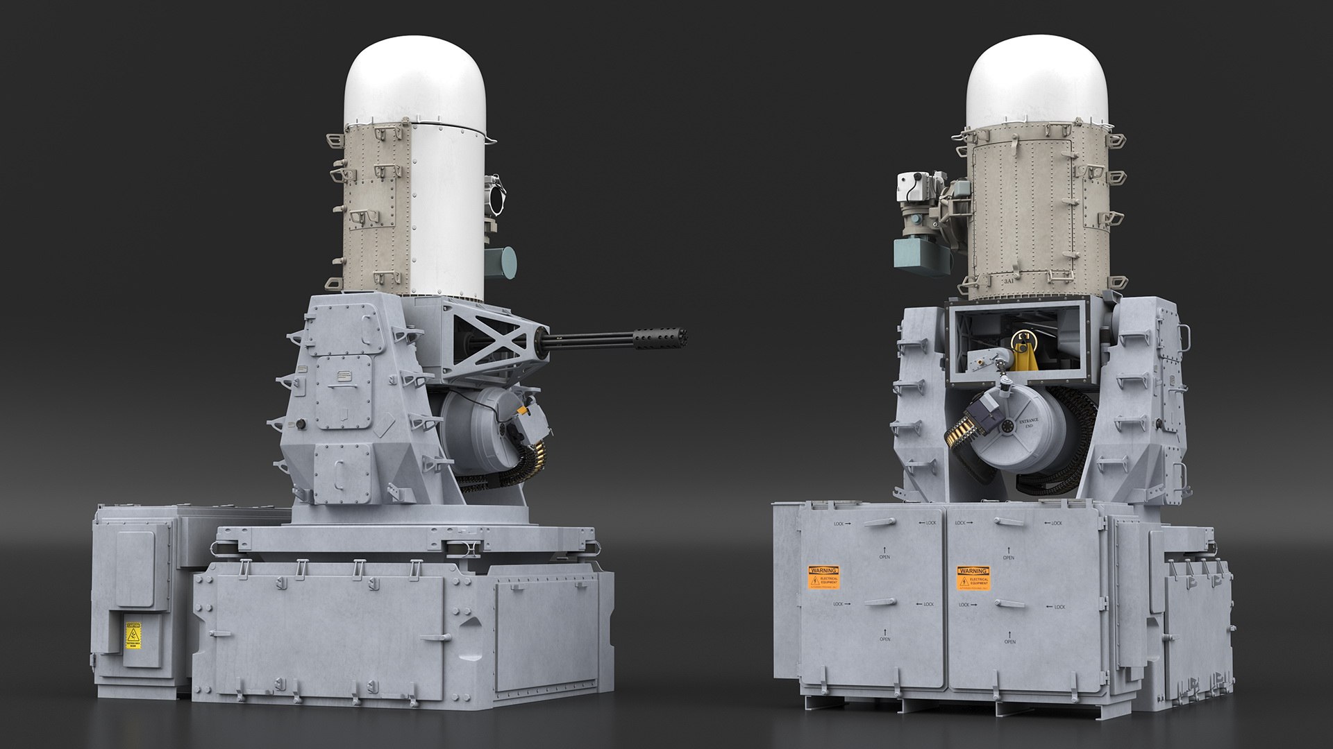 Mark 15 Phalanx Close-In Weapon System Marine Rigged 3D Model ...