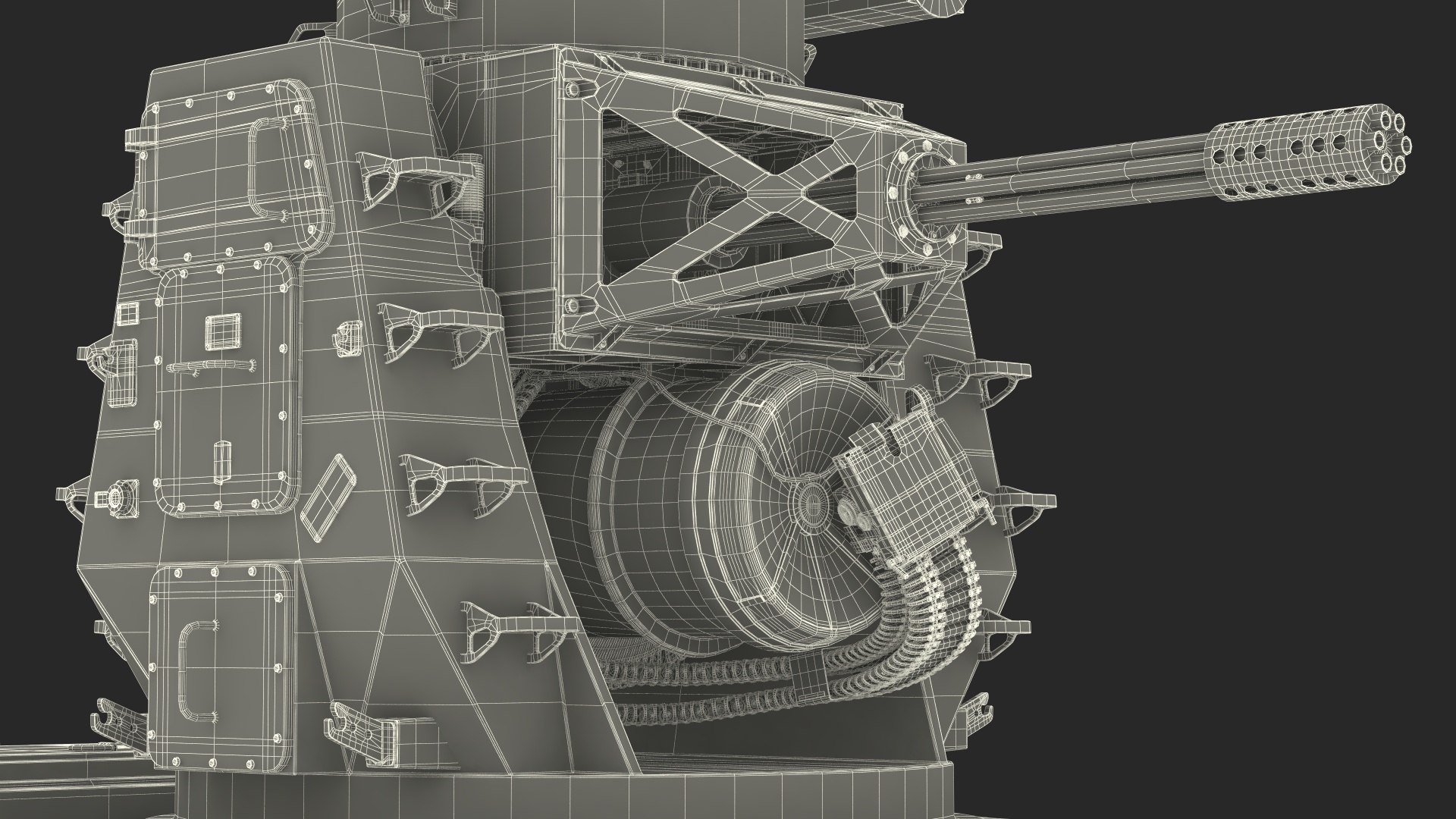 Mark 15 Phalanx Close-In Weapon System Marine Rigged 3D model ...