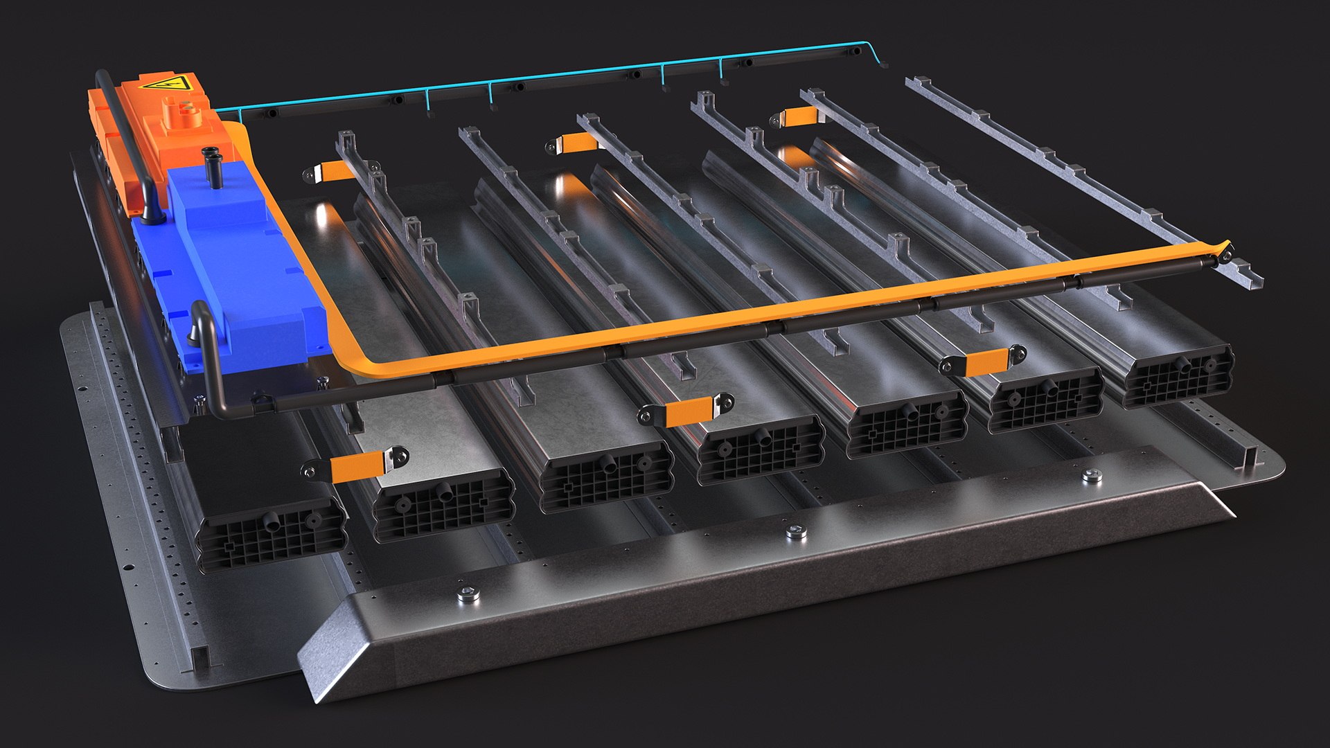 3D Disassembled Electric Car Battery model - TurboSquid 2078071