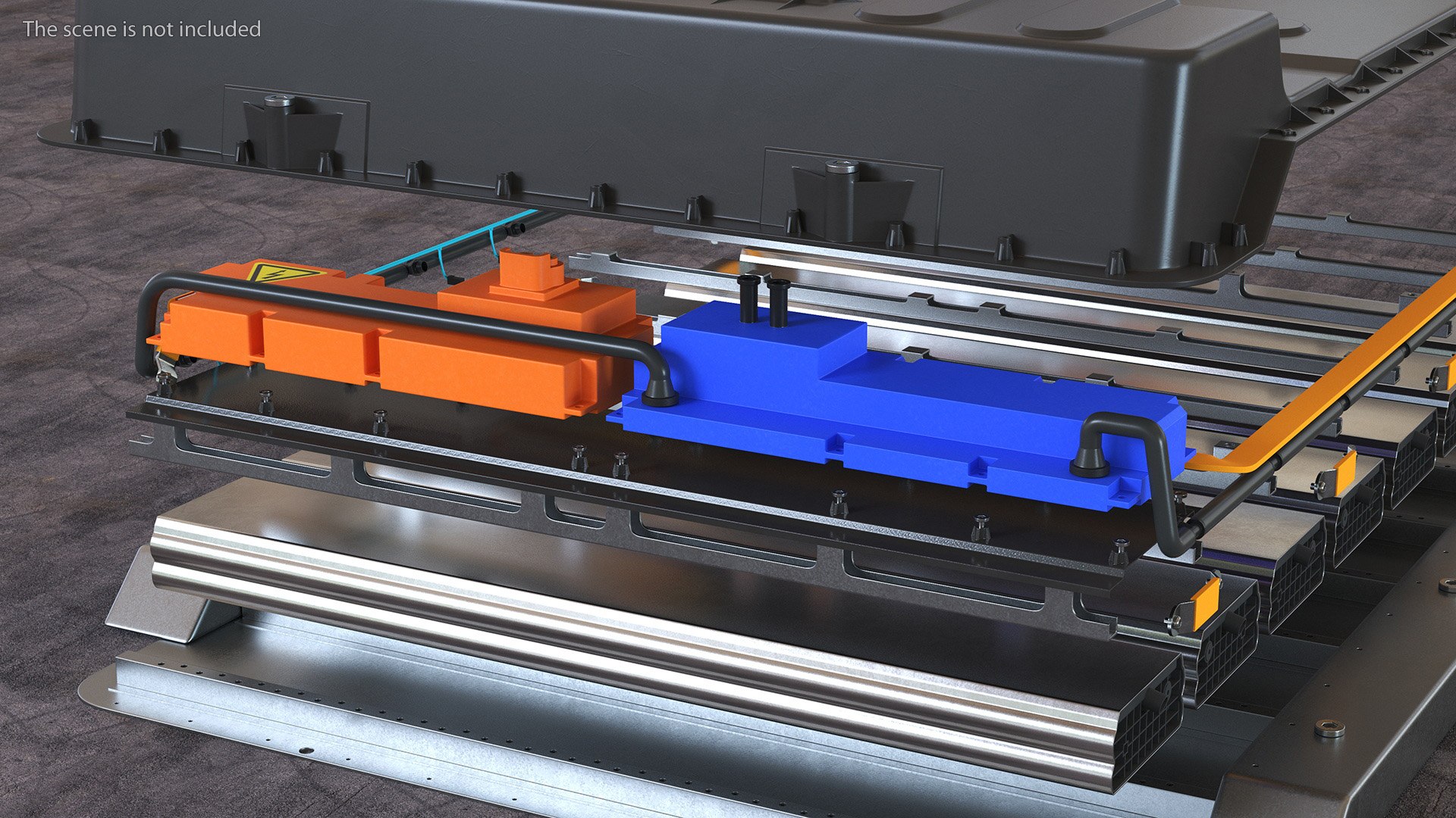 3D Disassembled Electric Car Battery model - TurboSquid 2078071