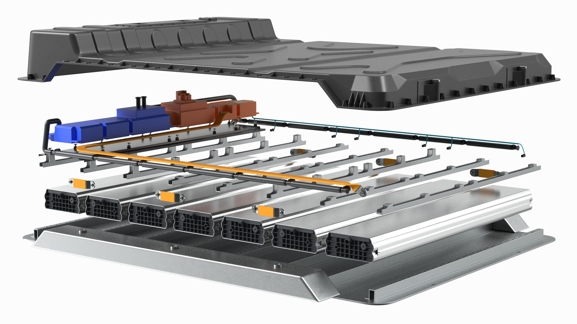 3D Disassembled Electric Car Battery Model - TurboSquid 2078071