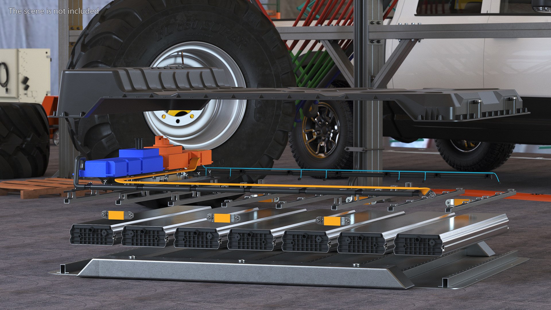 3D Disassembled Electric Car Battery Model - TurboSquid 2078071