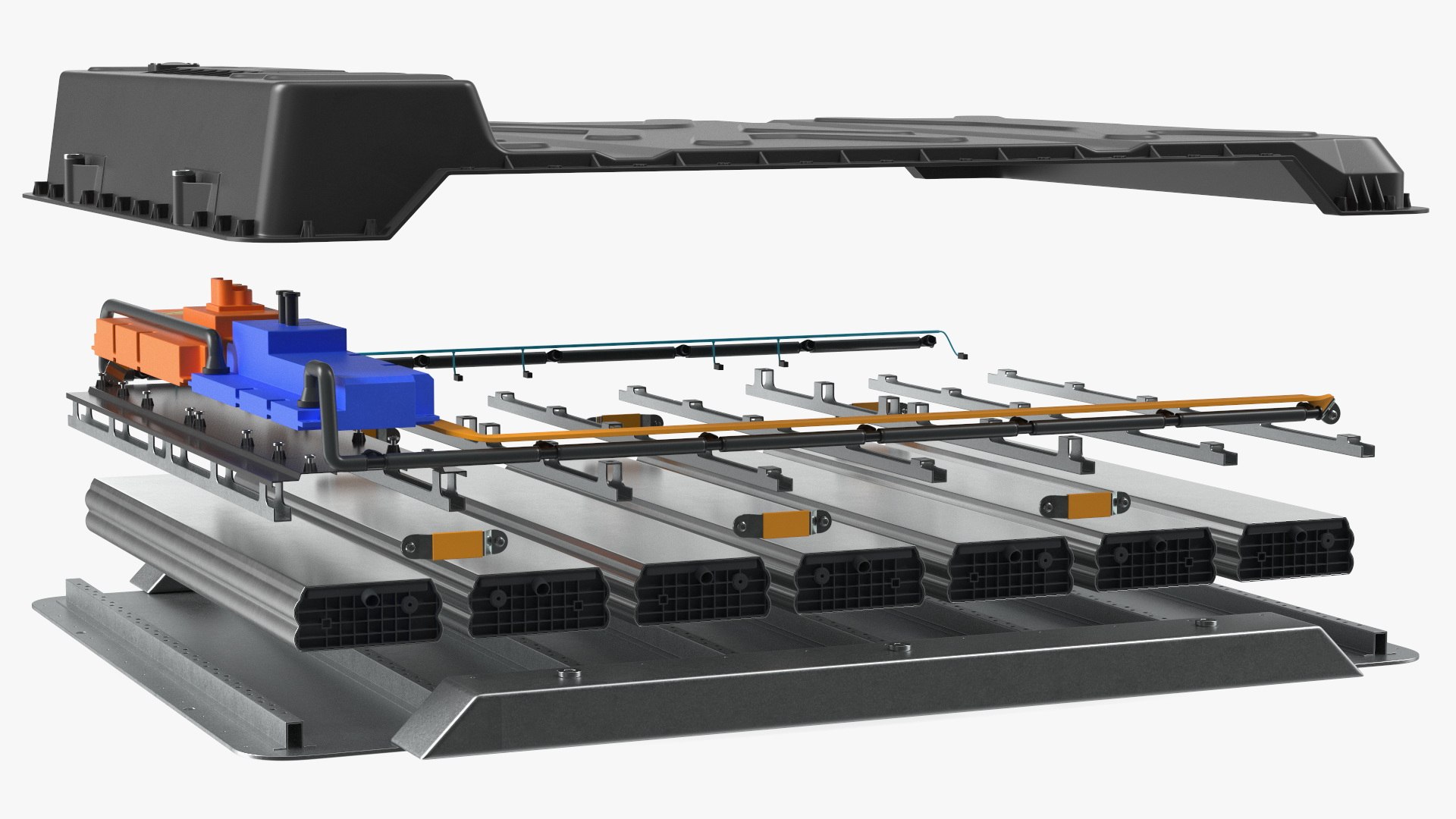 3D Disassembled Electric Car Battery model - TurboSquid 2078071